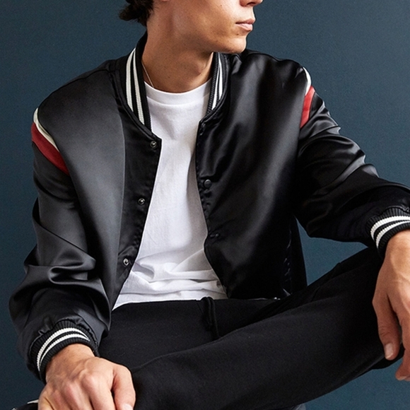 PacSun | Jackets & Coats | Pacsun Satin Varsity Jacket Size Xl | Poshmark